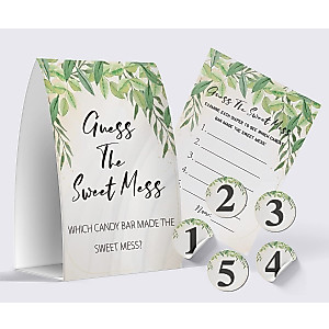 Guess The Sweet Mess - Dirty Diaper game,Baby Shower Games Guess The Sweet Name That Poo/gs014A