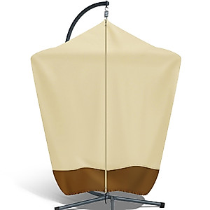 Hanging Hammock Chair Cover 420D Waterproof Hammock Patio Swing Chair Cover Outdoor Hanging Egg Chair Swing Cover with Zipper 19x62 Inch