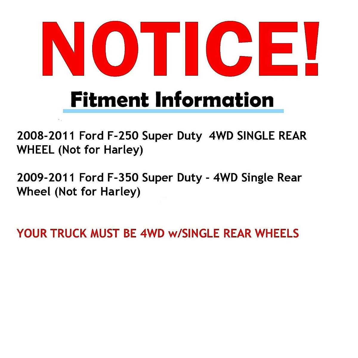 Detroit Axle - 4WD Brake Kit for 2008-2012 Ford F-250 Super Duty [NOT Fit Models w/Harley PKG] Front & Rear Disc Brake Rotors Ceramic Brakes Pads 2009 2010 2011 Replacement