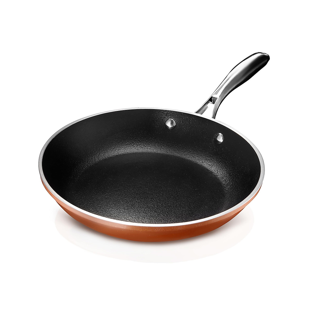 GOTHAM STEEL 12 Inch Non Stick Frying Pans Nonstick Frying Pan, Nonstick Pan, Cooking Pan, Nonstick Skillet, Cooking Pan, Non Stick Pan, Oven Safe Copper Pan for Cooking, Dishwasher Safe