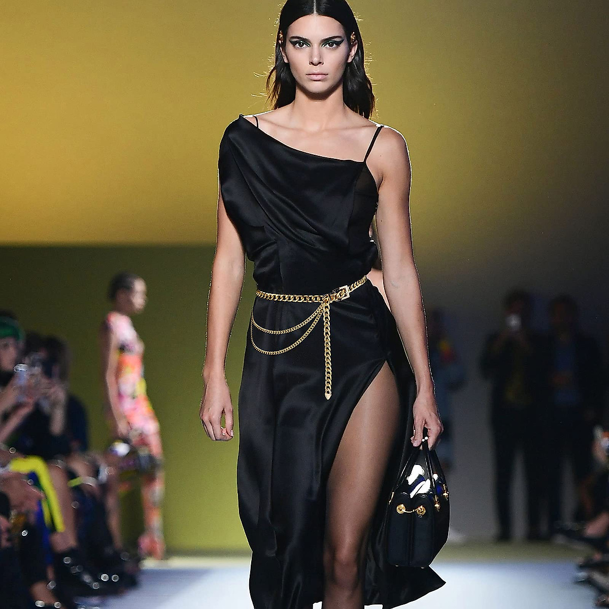 Glamorstar Multilayer Chain Belts for Women Girls Metal Waist Chain for Dress Gold 110CM