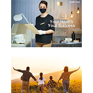 HAPPYDAY A Set of 25 Packages Made in Korea KF94 Micro Dust Protection Black Face Mask for Child(3 to 10 Years Old)