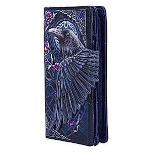 Nemesis Now Embossed Purse, Gothic Wallet, 18.5cm - Ravens Flight