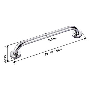 CRODY Bath Wall Attachment Handrails Grab Bar Rails Bronze Polished Grab Bar Bathroom, Towel Rack Brushed?Nickel Safety Handrail Bathtub Shower Toilet Assist Support Rail Elderly Disabled Pregnant/35C
