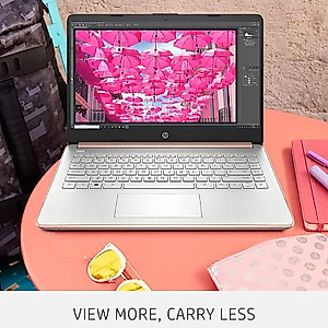 HP Latest Stream 14'' HD Laptop, Intel Celeron Processor, 4GB Memory, 64GB eMMC, Fast Charge, HDMI, Up to 11 Hours Long Battery Life, Office 365 1-Year, Win S, Microfiber Bundle, Pink Gold 4GB RAM