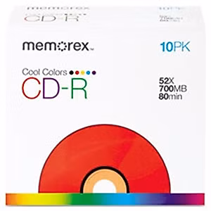 CD-R Disc, 700 MB, 80 min, 52x, PK 10