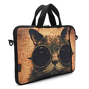 icolor 13" Laptop Shoulder Bag Holder Sleeve Cover 11.6" 12.5" 13.3" Tablet Handle Carrying Messenger Briefcase