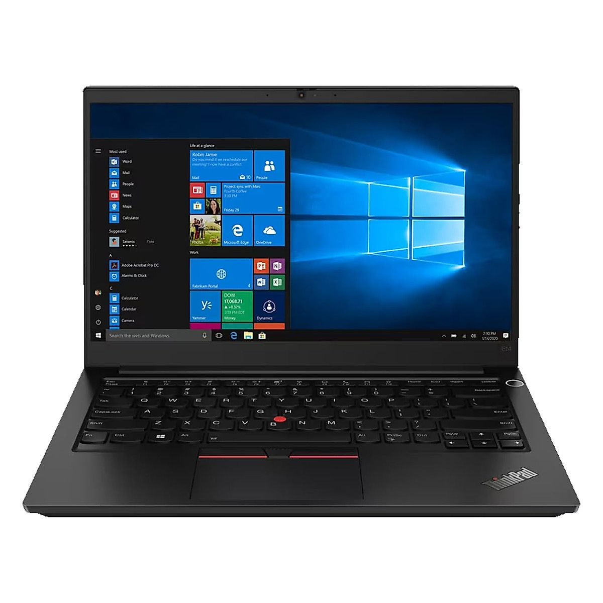 Lenovo ThinkPad E14 Gen 3 20Y70037US 14" Rugged Notebook - Full HD - 1920 x 1080 - AMD Ryzen 5 5500U Hexa-core (6 Core) 2.10 GHz - 8 GB RAM - 256 GB SSD - Black - AMD Chip - Windows 10 Pro - AMD
