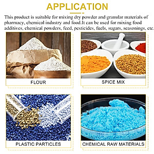 YUCHENGTECH 10L Lab Dry P-o-w-d-e-r Mixer Mixing Machine Particle Blender P-o-w-d-e-r Mixer Granual Blender for Food Chemical Medical 0-33 rpm (110V, 10L(2-5kg))