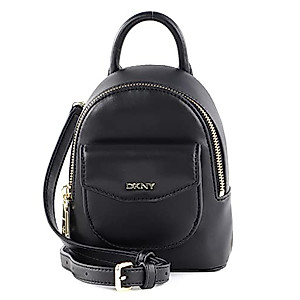 DKNY Miranda Backpack Crossbody Black/Gold One Size