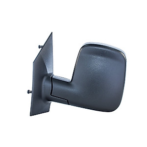 Dependable Direct Driver Side Mirror for Chevy Express, GMC Savana (03 04 05 06 07 08 09 10 11 12 13 14 15 16 17) Textured Non-Heated Folding Left Outside Rear View Replacement Door Mirror - GM1320284
