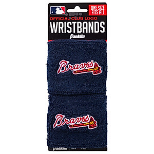 Franklin Sports MLB Wristbands, Team Specific, 2.5" x 2.5"