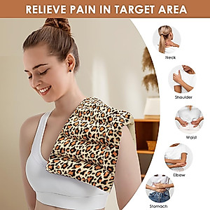 MEISENHOME Microwave Heating Pad for Pain Relief, 8 x 16 Microwavable Moist Heat Pads for Neck, Shoulder, Back, Knee, Period Cramps, Rice Heat Pack Hot & Cold Compress Reusable & Portable