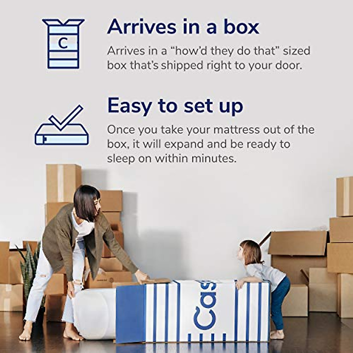 Casper Original Foam Queen Mattress, 2019 Model