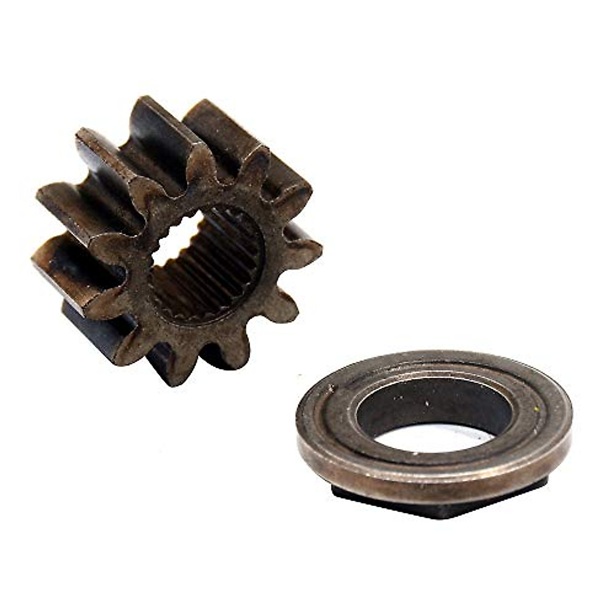 Ohoho 2 x Pack 717-1554 Steering Shaft Pinion Gear & Bushing Kit Compatible with MTD 717-1554 941-0656A 741-0656 Fits Toro 112-0863 and Cub Cadet LT1042 LT1045 LT1046 LT1050