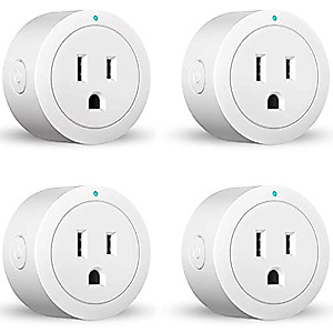 Smart Plug Amysen - Alexa, Echo & Google Home – Only WiFi 2.4G (4- Pack)