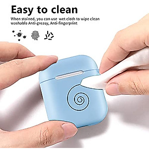 iMeetCase Custom Name Case for Apple AirPod 2 and 1,DIY TPU Soft Personalized Text Gift Shock Absorption AirPod 2&1 Case Cover(7 Colors to Choose)