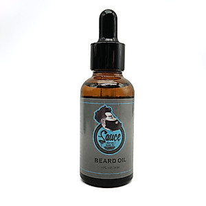 Sauce Authentic Product Beard Oil (Grizzly) Soften and Condition Beards And Mustaches With Jojoba and Argan Oil, for men, reusable
