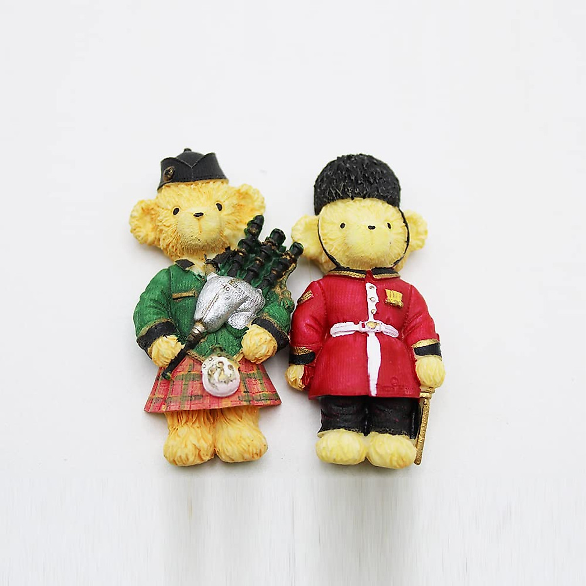 Fridge Stickers Resin Teddy Bear Decoration for Crafts, Refrigerator, Office Whiteboard