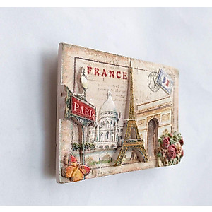Paris France 3D Fridge Magnet Souvenir Gift,Home & Kitchen Decoration Magnetic Sticker Paris France Refrigerator Magnet Collection