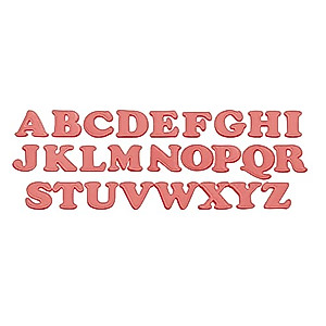 Ateco 5870 Alphabet Fondant Plunger Cutter and Embosser 26-Piece Set, White