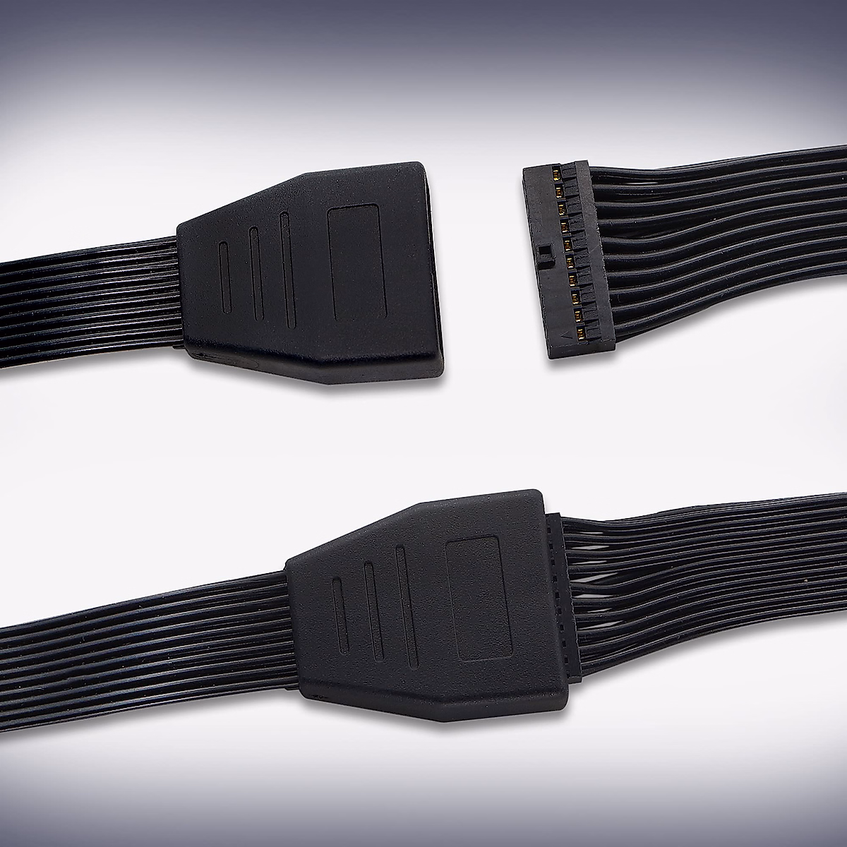 GINTOOYUN USB 3.0 Header Extension Cable,USB 3.0 19/20 Pin Male to Female Internal Extension Adapter(5.9 inch)