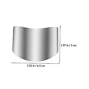 AUTSUPPL 8pcs Kitchen Utensils Holder Kitchen Finger Guards Vegetable Cutting Hand Protector Finger Protective Guard Chopping Dicing Finger Protector Top Gadgets Stainless Steel