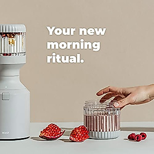 Beast Blender Max | Blend Smoothies and Shakes, Infuse Water, Kitchen Countertop Design, 1000W (Cloud White)