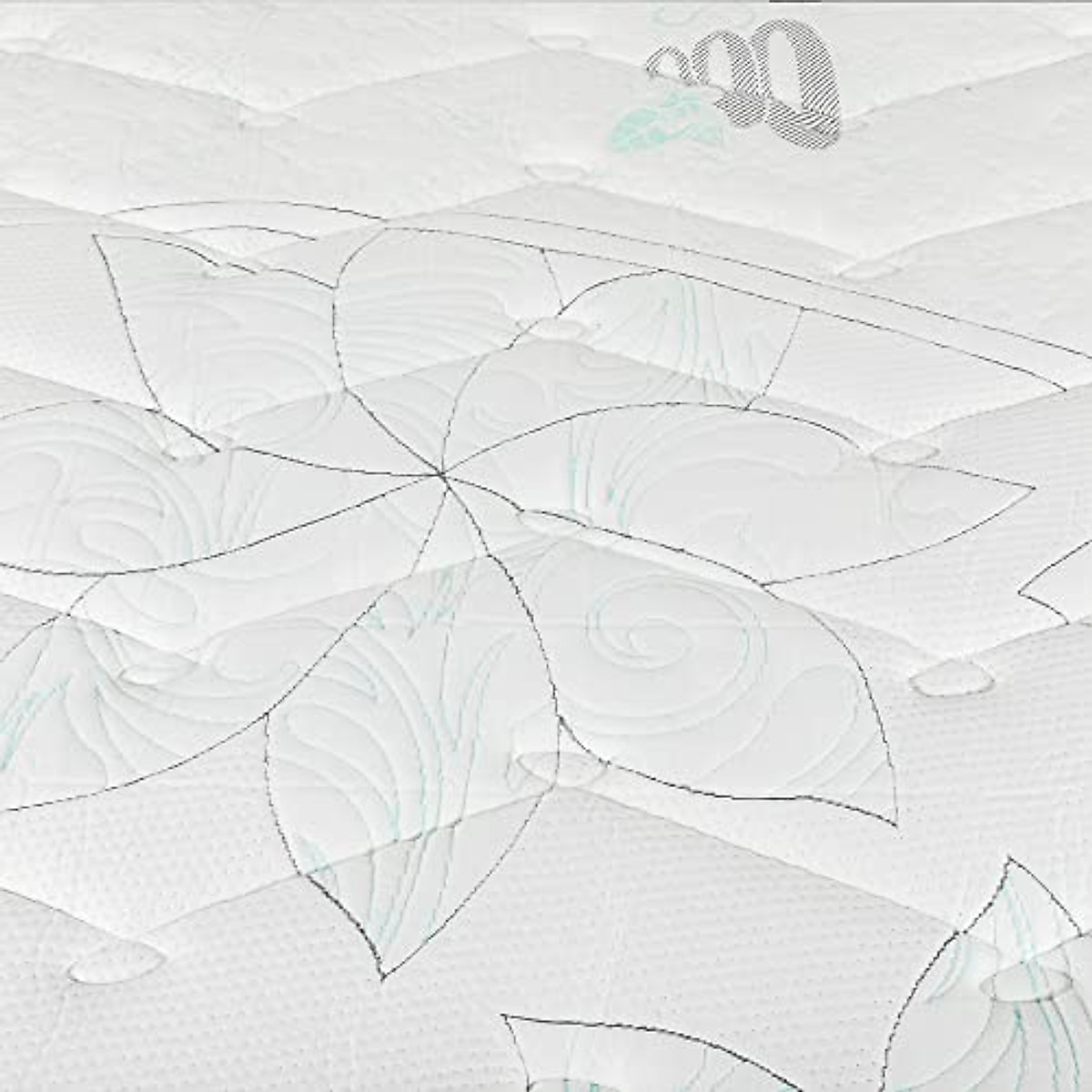 Ottomanson Firm Euro Top 12 in. Hybrid Twin Mattress - Innerspring and Foam for Pressure Relief and Cool Sleep