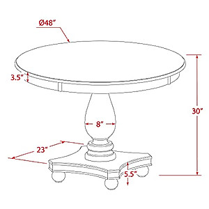 East West Furniture F2FL7-716 Dining Set, Medium