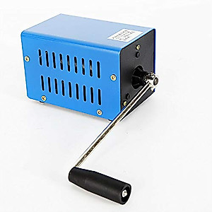 Multifunction Generator 20W High Power Manual Dynamo Hand Crank Charger Generator USB Generator Charging Emergency Generator Portable Blue Manual Hand Crank Generator For Travel Camping Hiking Survial