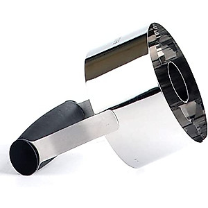 HULISEN Donut Cutter, 3.5 inch Stainless Steel Doughnut Cutter with Soft Grip Handle, and Small Biscuit Cutter, Professional Baking Dough Tools, Gift Package