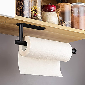 Ablink Paper Towel Holder Under Cabinet, Paper Towel Rack Adhesive and Wall Mounted, Paper Towel Mount 13 Inches 304 Stainless Steel for Kitchen and Bathroom
