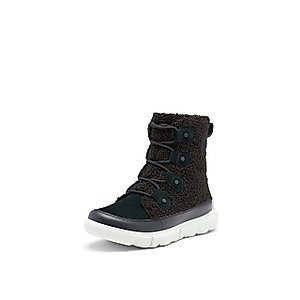 Sorel Women's Explorer II Joan Cozy Boot - Black, Tea Light - Size 10