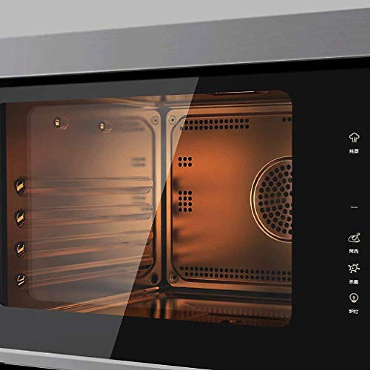 CZDYUF Digital Countertop Toaster Oven,Steaming and Baking Large Capacity 28L,Black