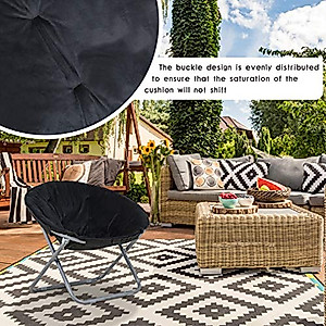 FDW Moon Chair Set of 2 Chairs for Bedroom Saucer Chair Bedroom Chair Foldable Chair for Home Furniture