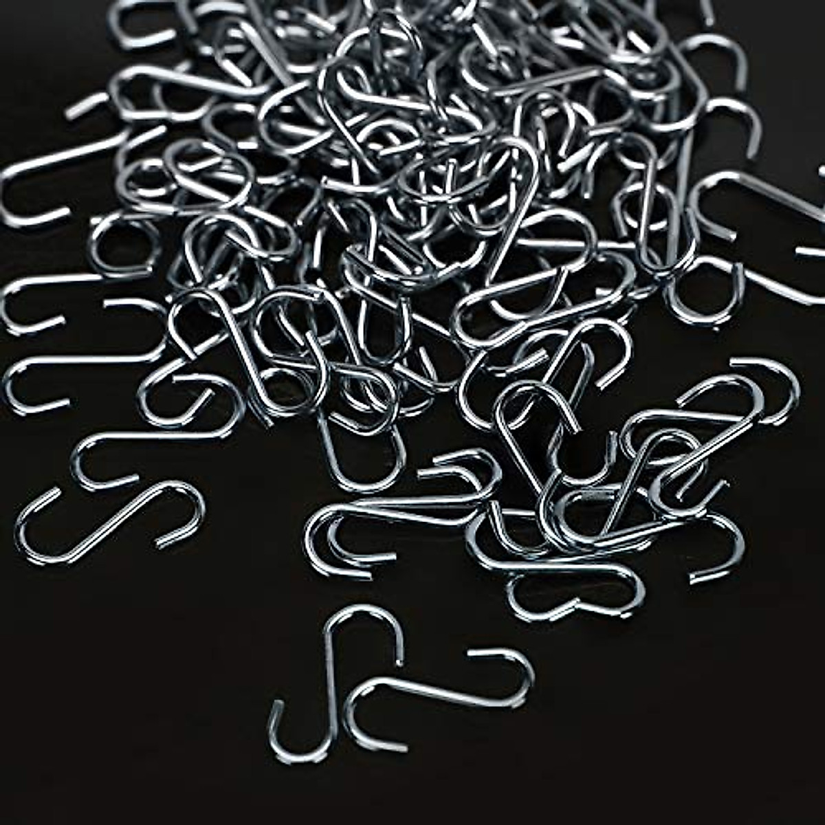 Senkary 200 Pieces 0.55 Inch Length Mini S Hooks Extra Small S Hooks Metal S-Shaped Hooks for Crafts, Jewelry and Hanging (Silver)