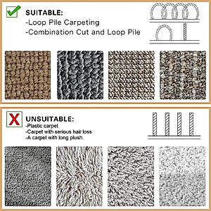 WILLBOND Carpet Cord Cover Cable Grip Floor Cover Cable Protector Management Only for Commercial Office Carpet(Black,147.64 ft)