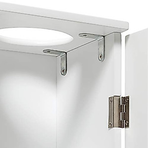 Zenna Home E9153WW Bathroom Storage, 4 Rolls, White