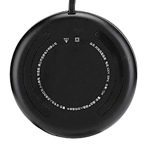 Fdit Coffee Mug Warmer Beverage Warmer Plate Desktop Heated Coffee Tea Waterproof Touch for Coffee Tea Milk(US-Black)