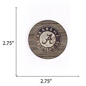 University of Alabama Crimson Tide NCAA Team Logo 2.75 x 2.75 Absorbent Ceramic Car Coasters Pack of 2