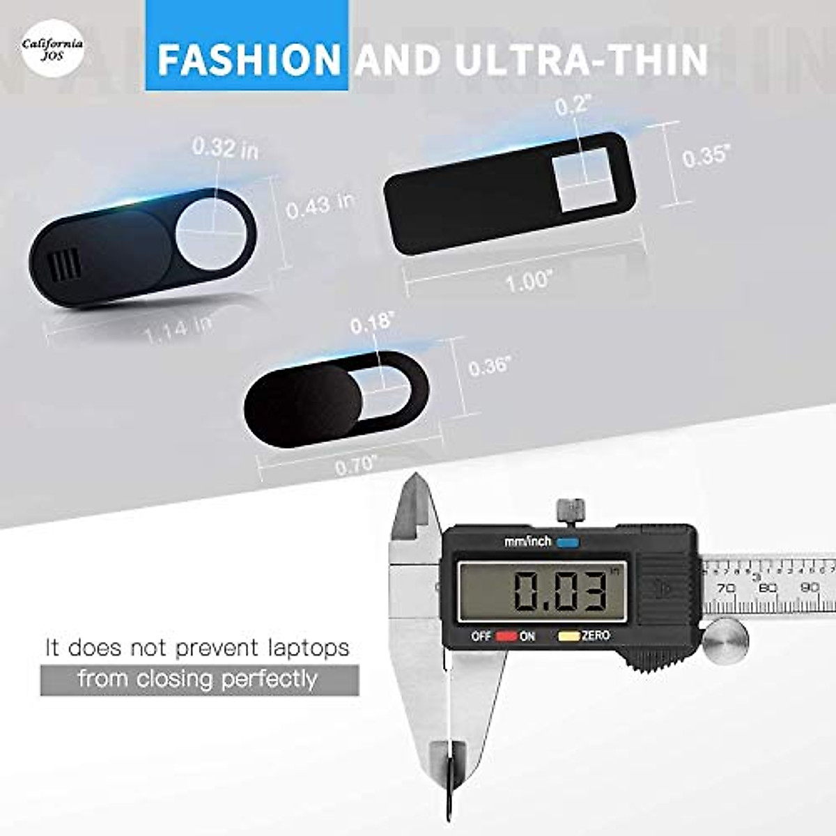 Laptop Camera Cover Slide, 8Pack Webcam Cover, Phone Camera Cover, Ultra-Thin Computer Camera Cover Slide - Fits Most Laptop, Desktop, PC, Tablet, Smartphone to Protect Your Privacy and Security