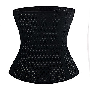 SAYFUT Waist Trainer, Corset Cincher Body Slimmer Shaper Tummy Control for Women Black M(3-5 day delivery)