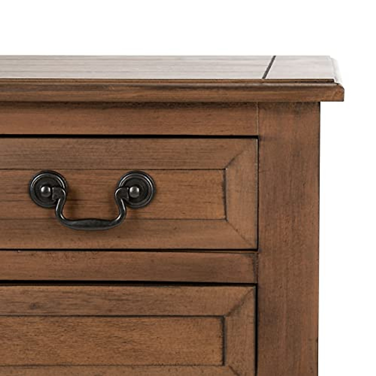 SAFAVIEH Home Collection Primrose Brown 3-Drawer Console Table