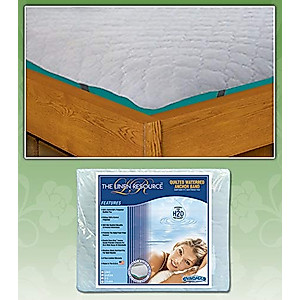INNOMAX Micro Plush Waterbed Anchor Band Contour Fit Mattress Pad, Queen