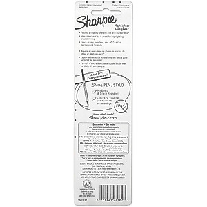SHARPIE Accent Pocket-Style Highlighters, 2 Fluorescent Yellow Highlighters (27162PP)
