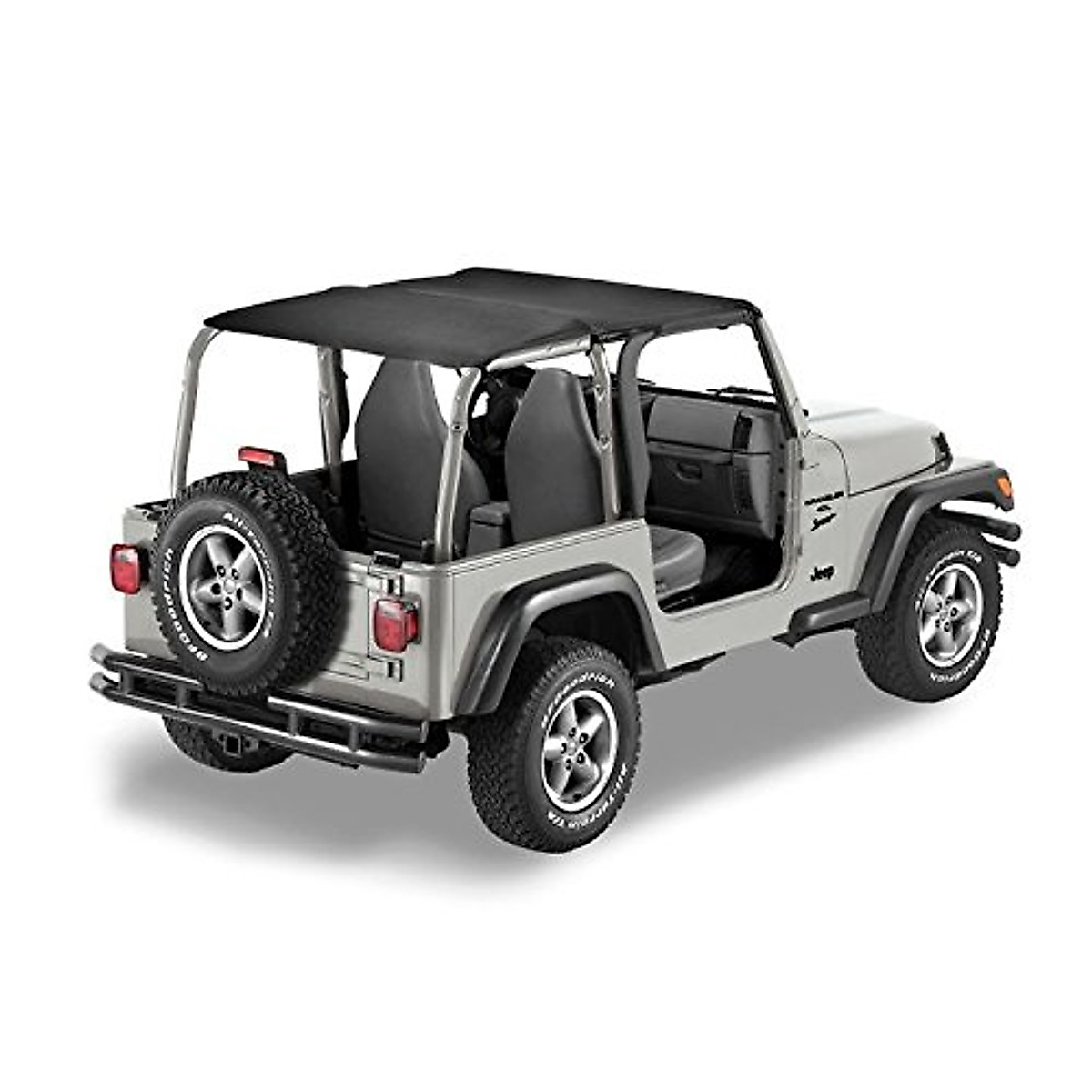 Bestop 5253115 Black Denim Safari-Style Bikini Top for 1997-2002 Wrangler