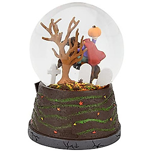 Tree Buddees Sleepy Hollow Fall Themed Headless Horseman Halloween Snow Globe - Large 6.5"
