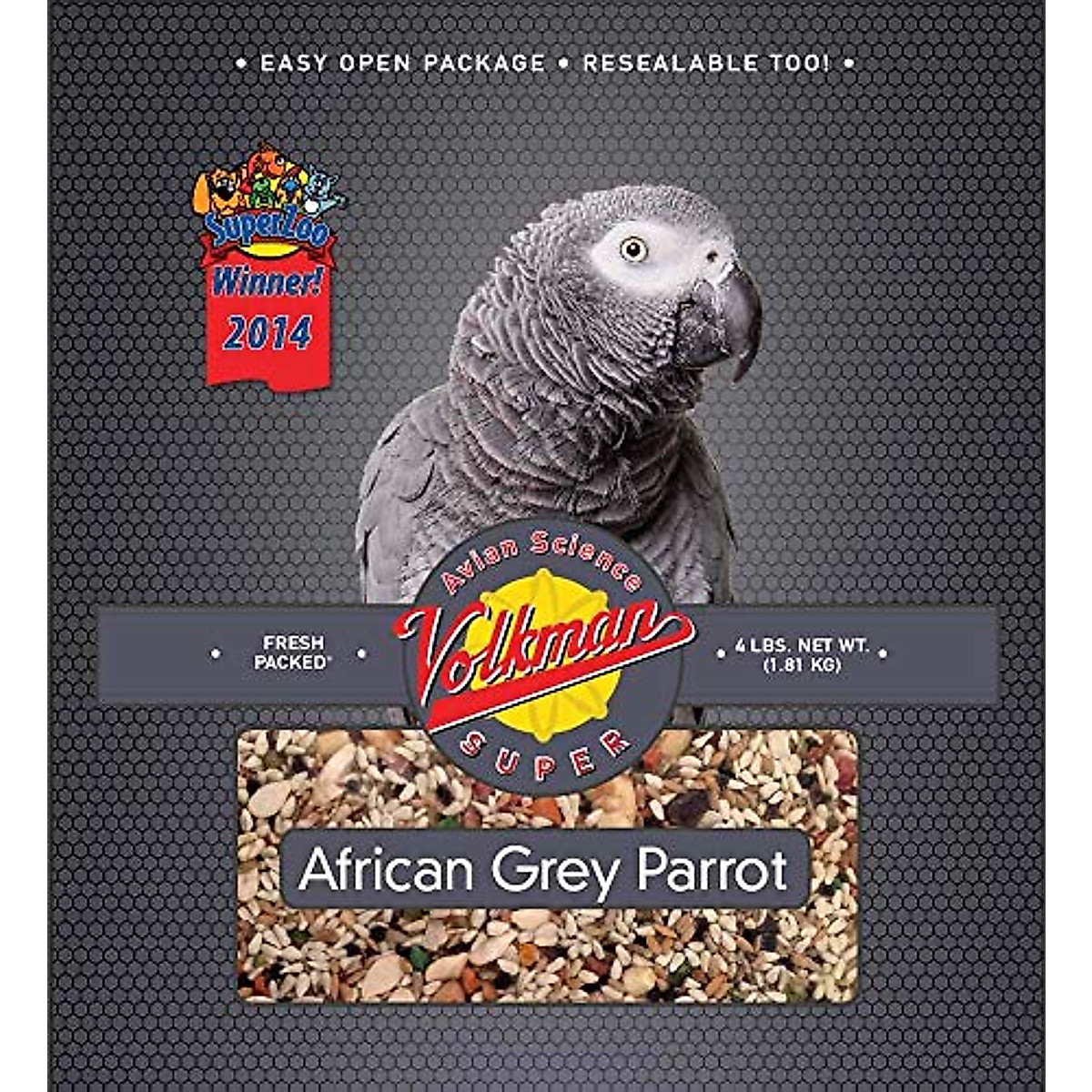 Volkman Avian Science Super African Grey Parrots Bird Food for 4 Lb- 2pack