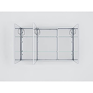Lexora Home Lesina 48" x 32" LED Medicine Cabinet with Defogger